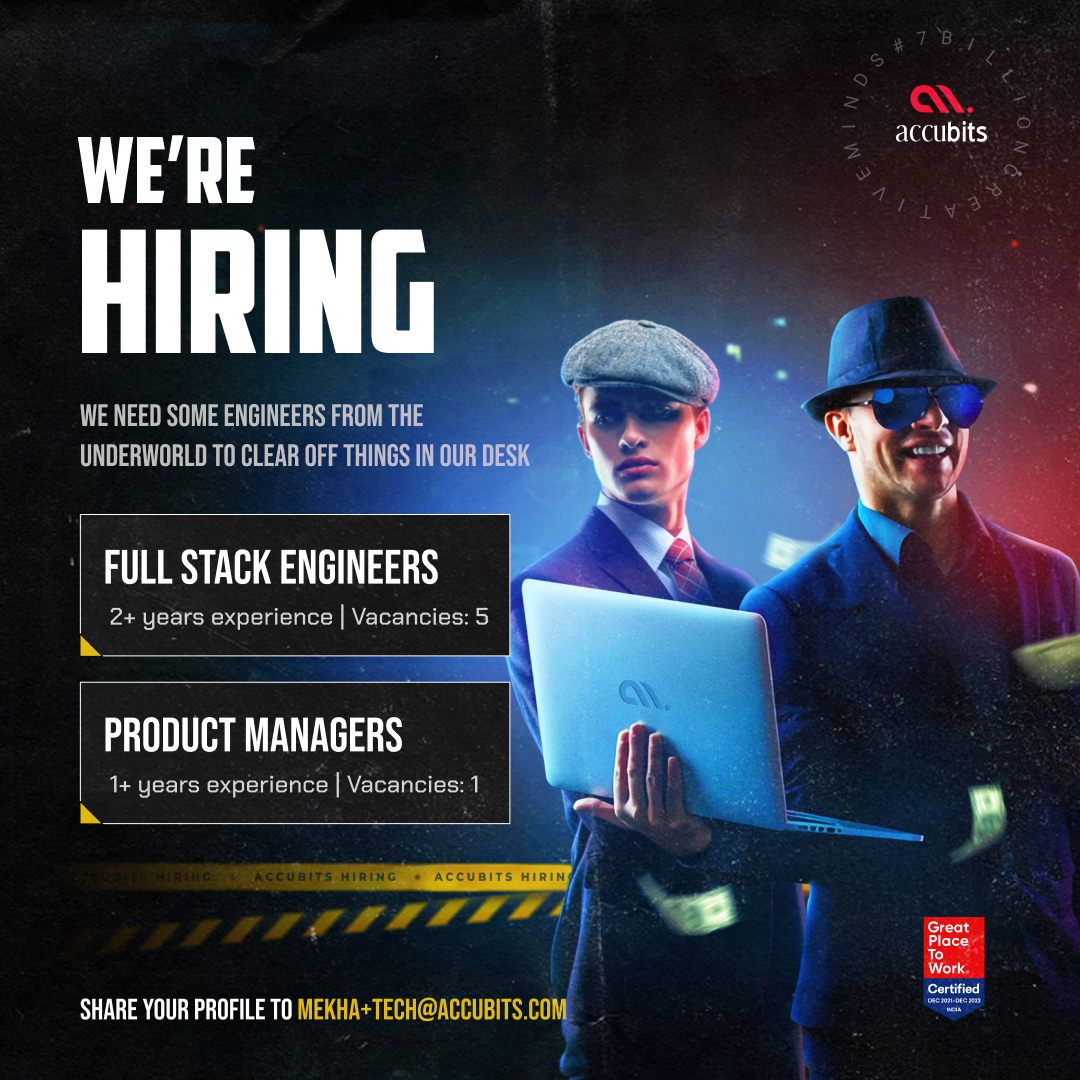 Hiring Full Stack Engineers, Product Managers